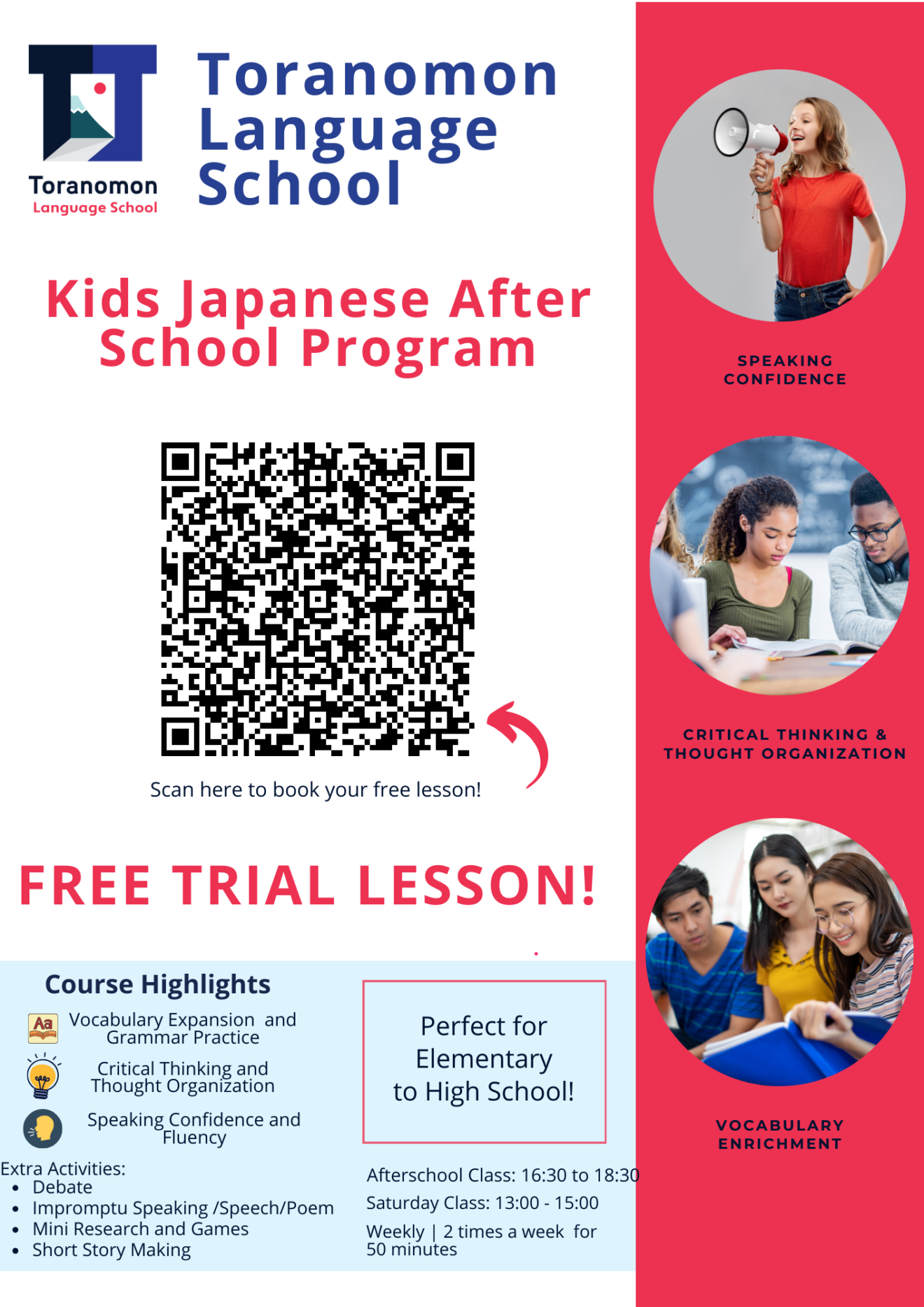 Japanese Kids Program - After School Club - Toranomon Language School